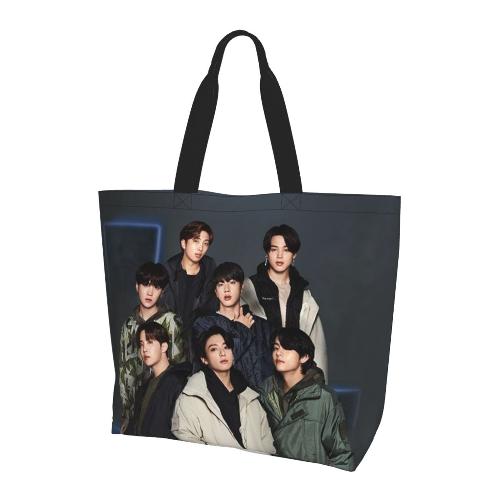 BTS Shoulder Bag KPOP Tote Bag KPOP BTS Merch for Outing Shopping Gift ...