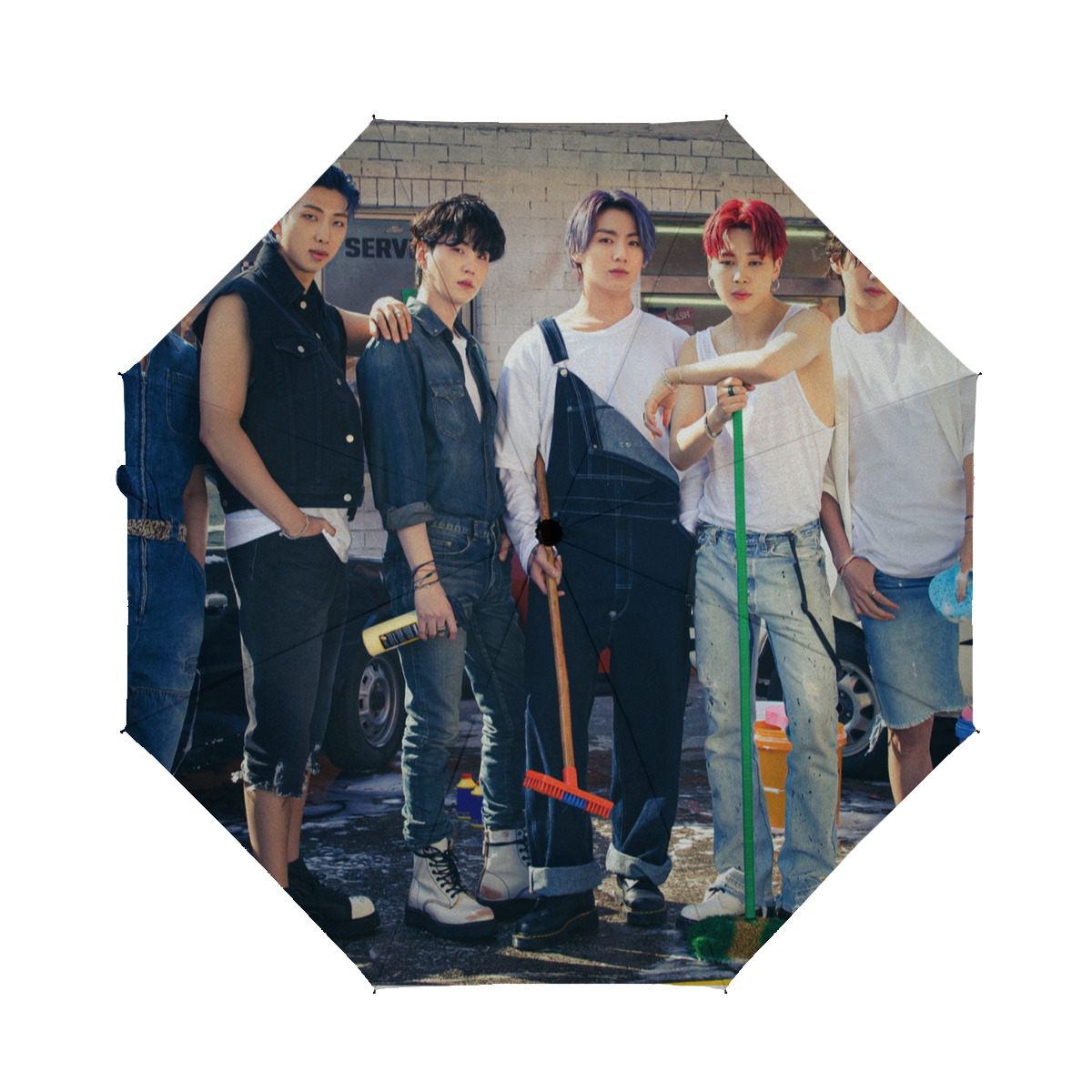 BTS Sun umbrella, UV protection, sun protection and wind protection ...