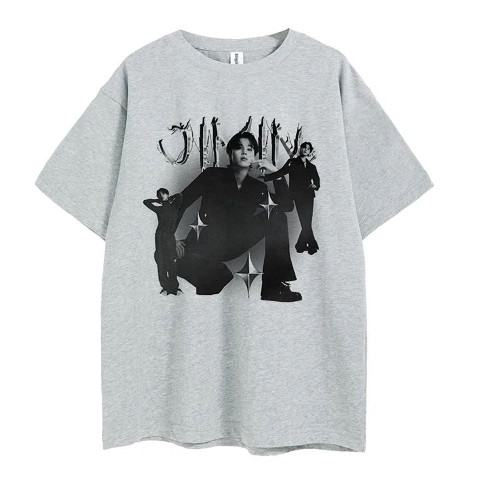 BTS T-shirt Jimin Short Sleeve Bangtan Boys Shirt Printed Summer Loose ...
