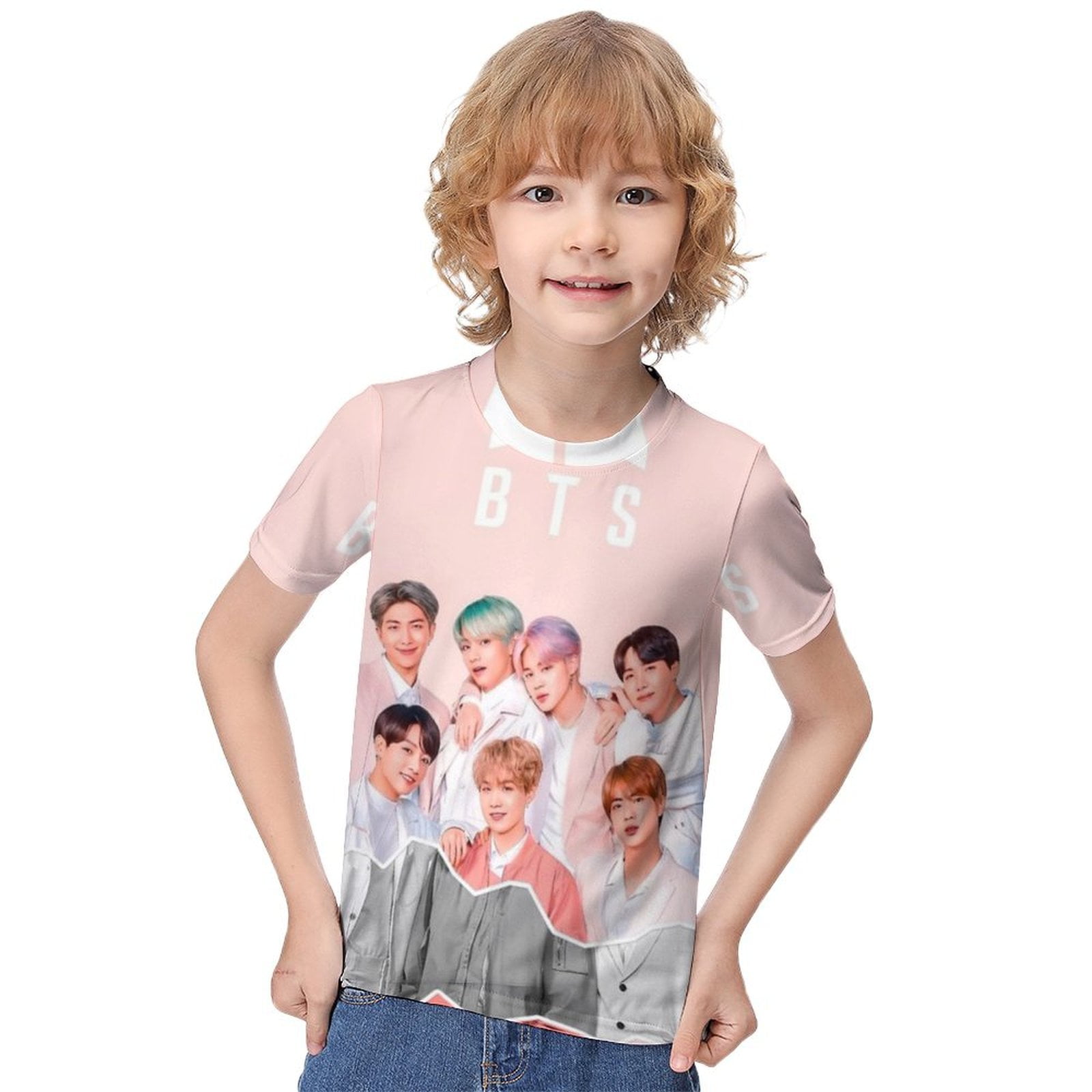 BTS T-shirts for Teen Boys Girls Tee Shirts Soft Summer Tops Blouse ...
