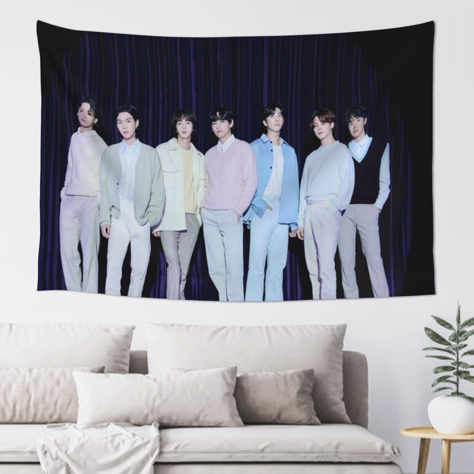 BTS Tapestry Wall Decor Korean Band Poster Party Banner BTS Merchandise ...