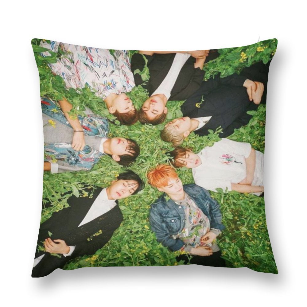 BTS Throw Pillow Covers for Couch Sofa Cartoon Pillow Cover Case ...