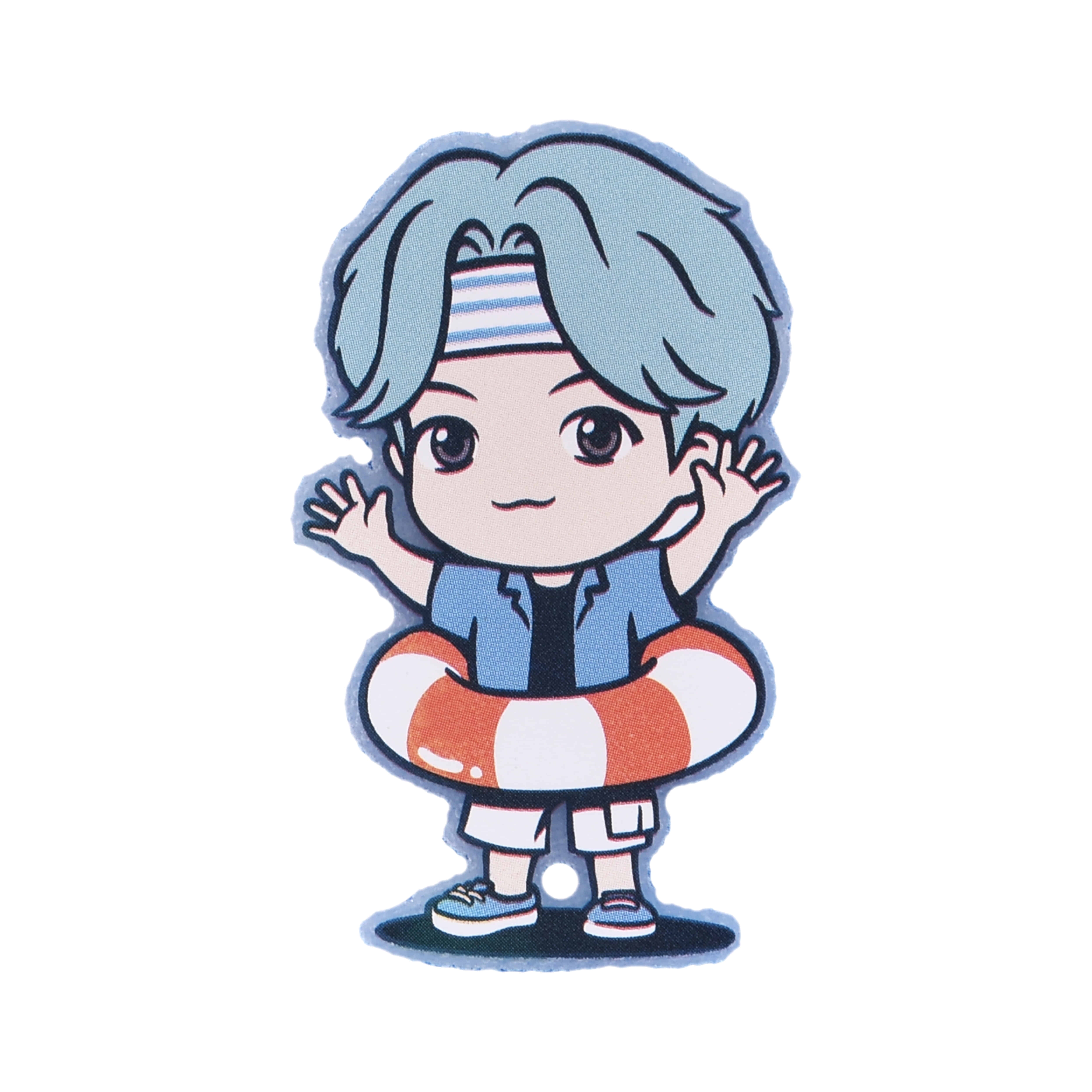 BTS TinyTAN Iron-On Patch84 Holiday On The Island1, SUGA Silicone Patch ...