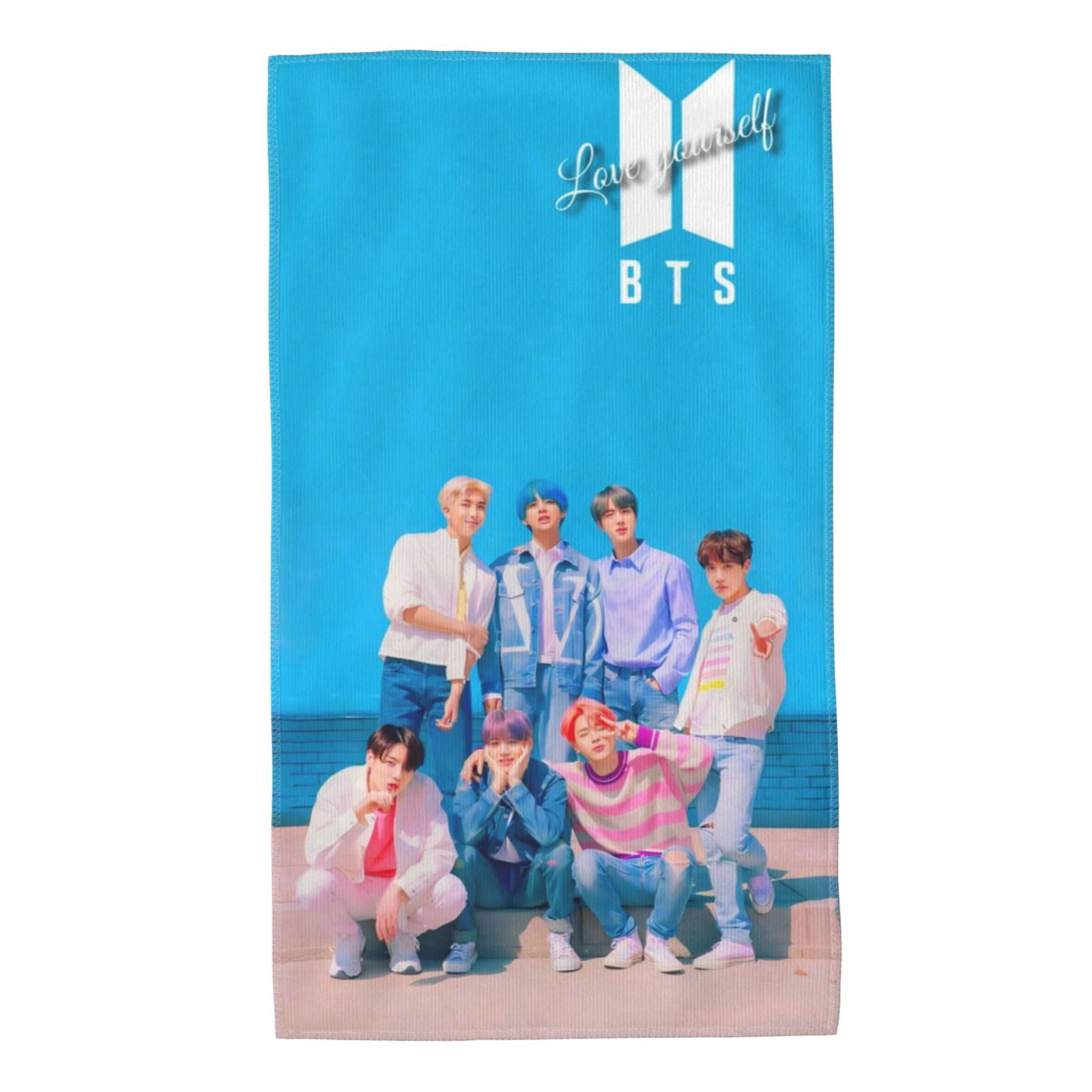 BTS Towel K-POP Microfiber Towel for Bathroom Outdoor Pool Gifts for ...