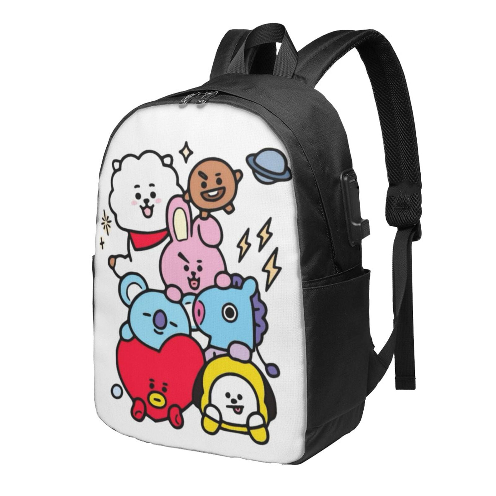 BTS Travel Laptop Backpack With Usb Port 17 Inch Multi-Purpose Computer ...
