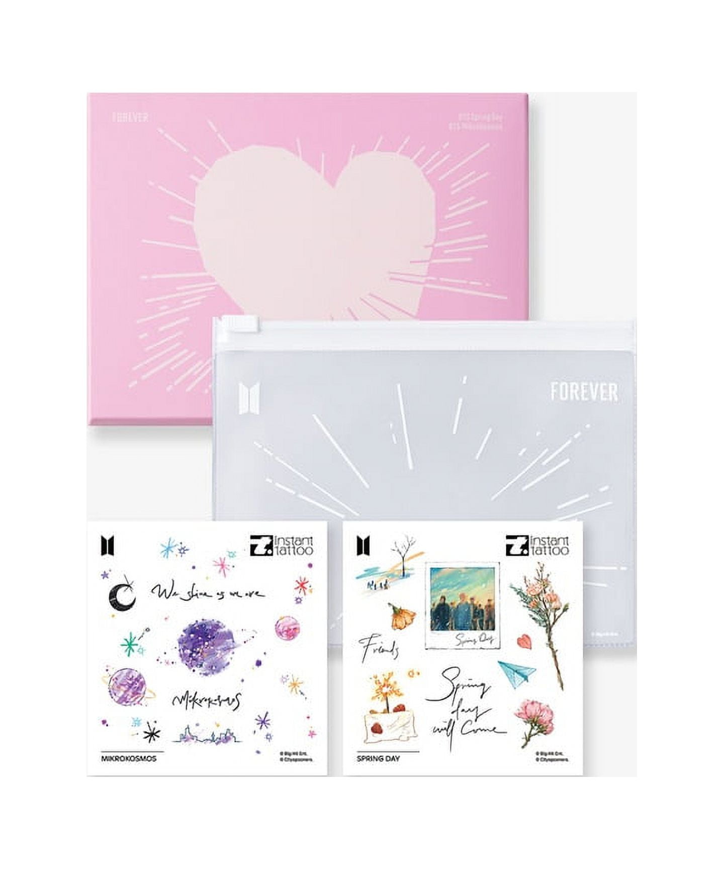 BTS (instant tattoo) Forever Tattoo Set (Official Merchandise ...