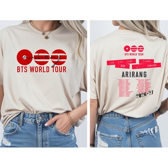 BTS tour t shirt , BTS army, world tour 2026, kpop merch, comeback ...