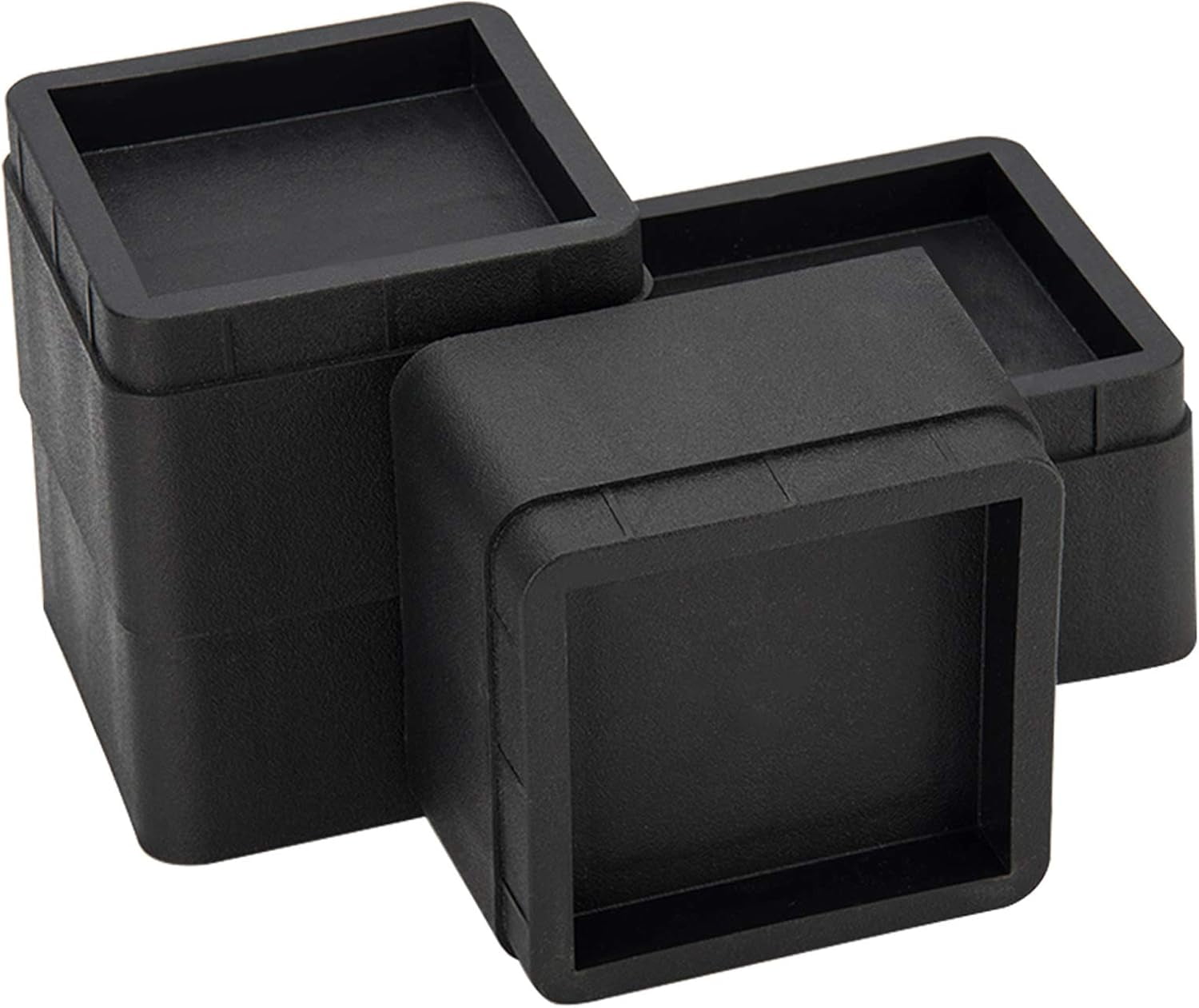 BTSD-home 3 Inch Wood Bed Risers Furniture Risers Bed Frame Lifters in ...