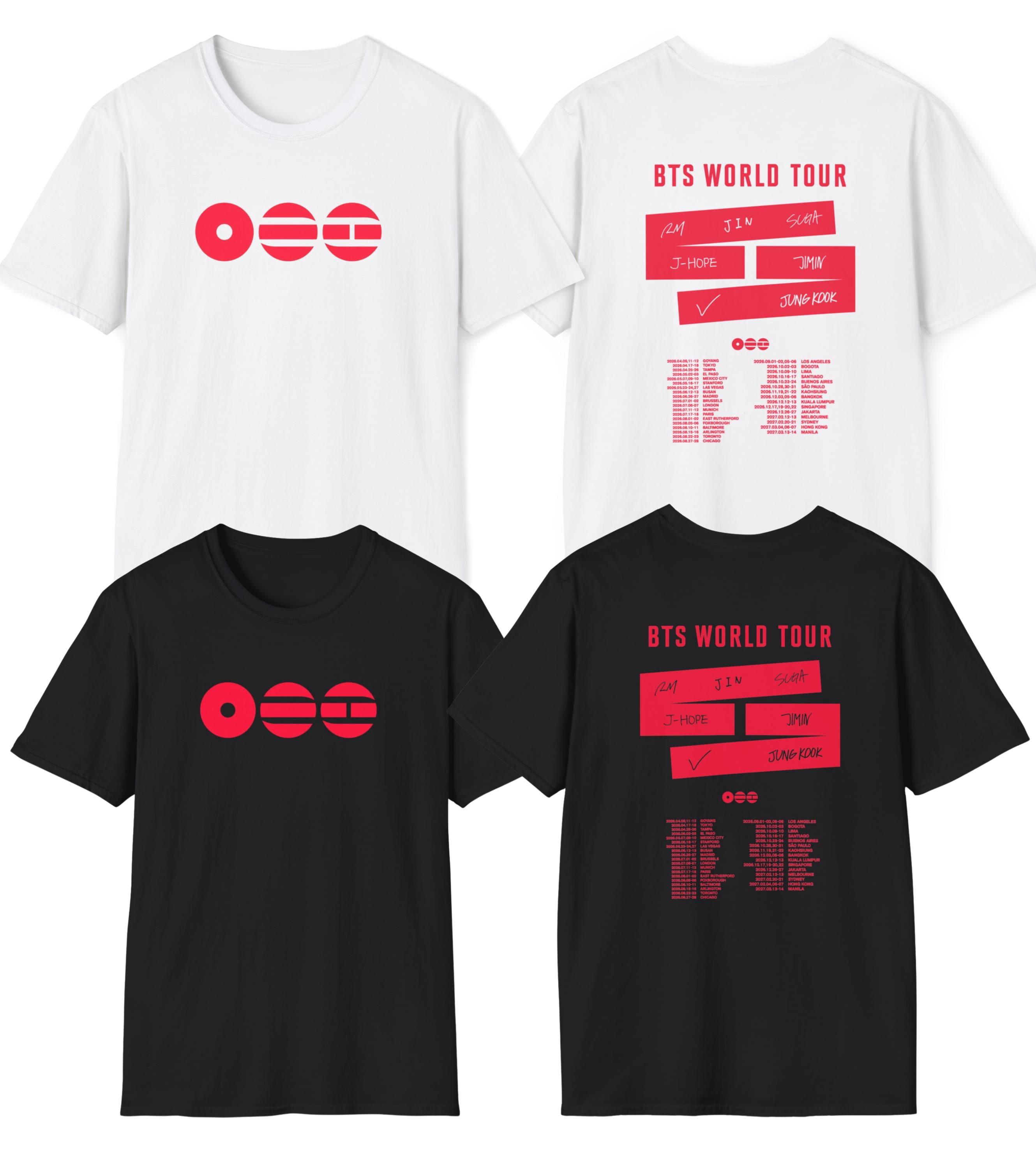 BTSS Arirang Tshirt Concert Merch 2026 World Tour - Walmart.com