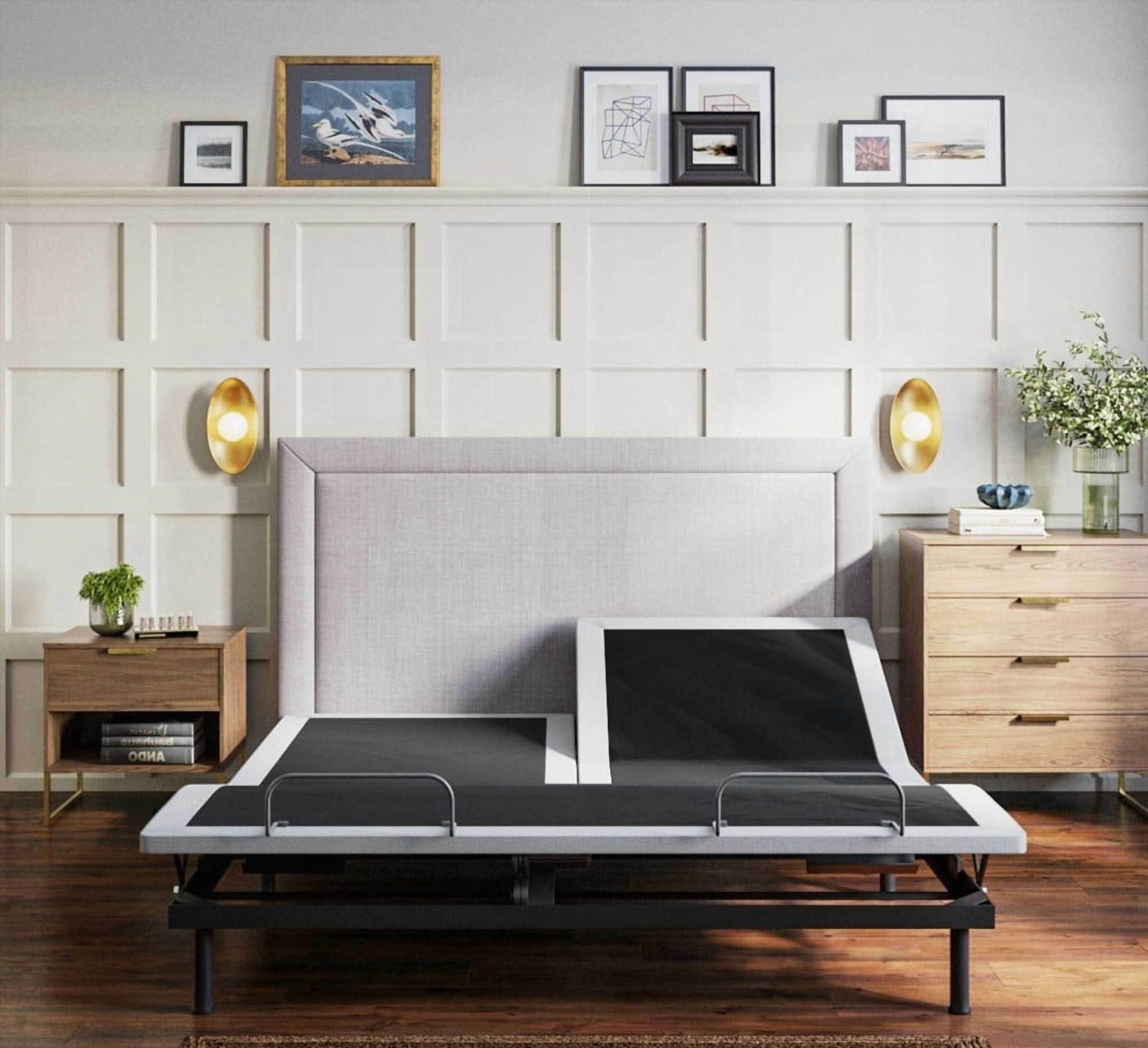BTX4 Queen Adjustable Bed Base Offering Head and Foot Position Changes ...