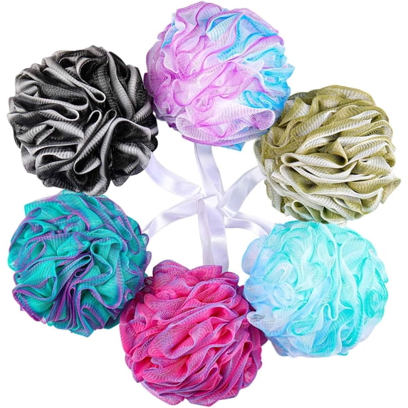 BTY 75g/Pc Large Loofahs Shower Sponge, Exfoliating Body Scrubber ...