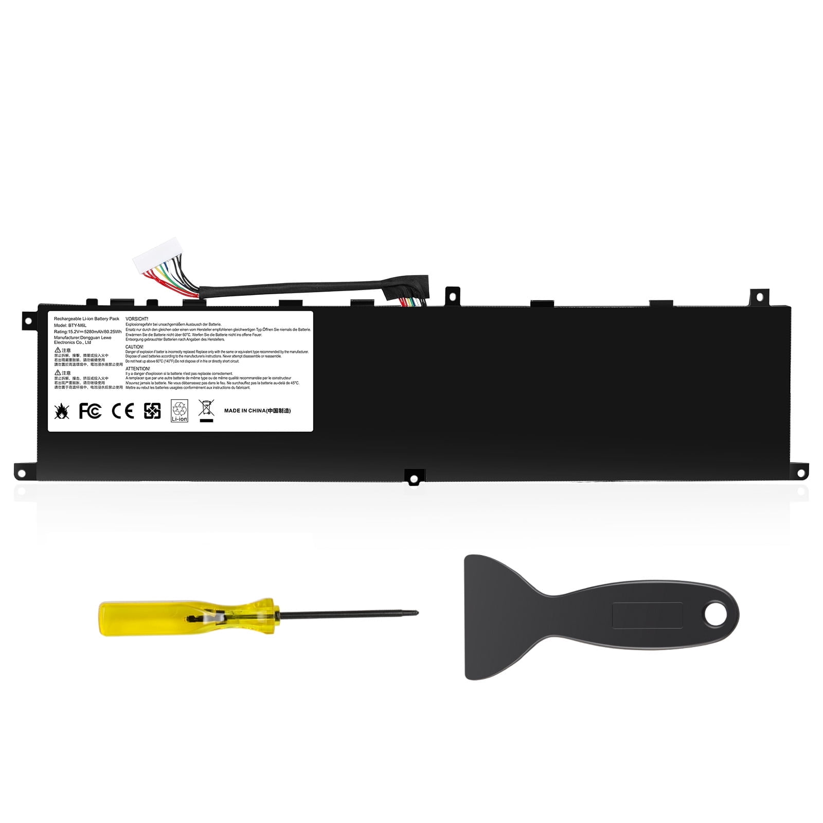 BTY-M6L Laptop Battery Replacement for MSI GS65 Stealth Thin 8RF 8RE ...