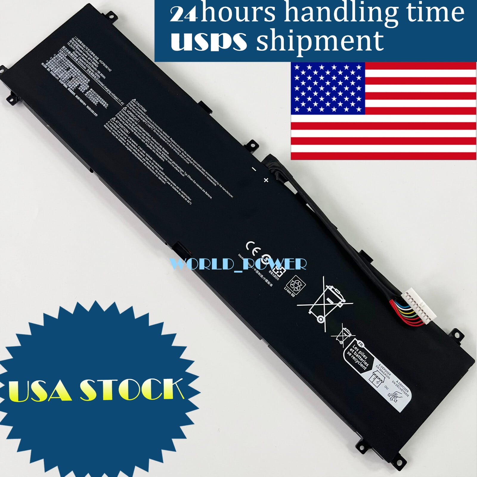 BTY-M6M3 NEW Genuine 99.99Wh Battery For MSI MS-15M1 15M2 MS-17S1 17S2 ...