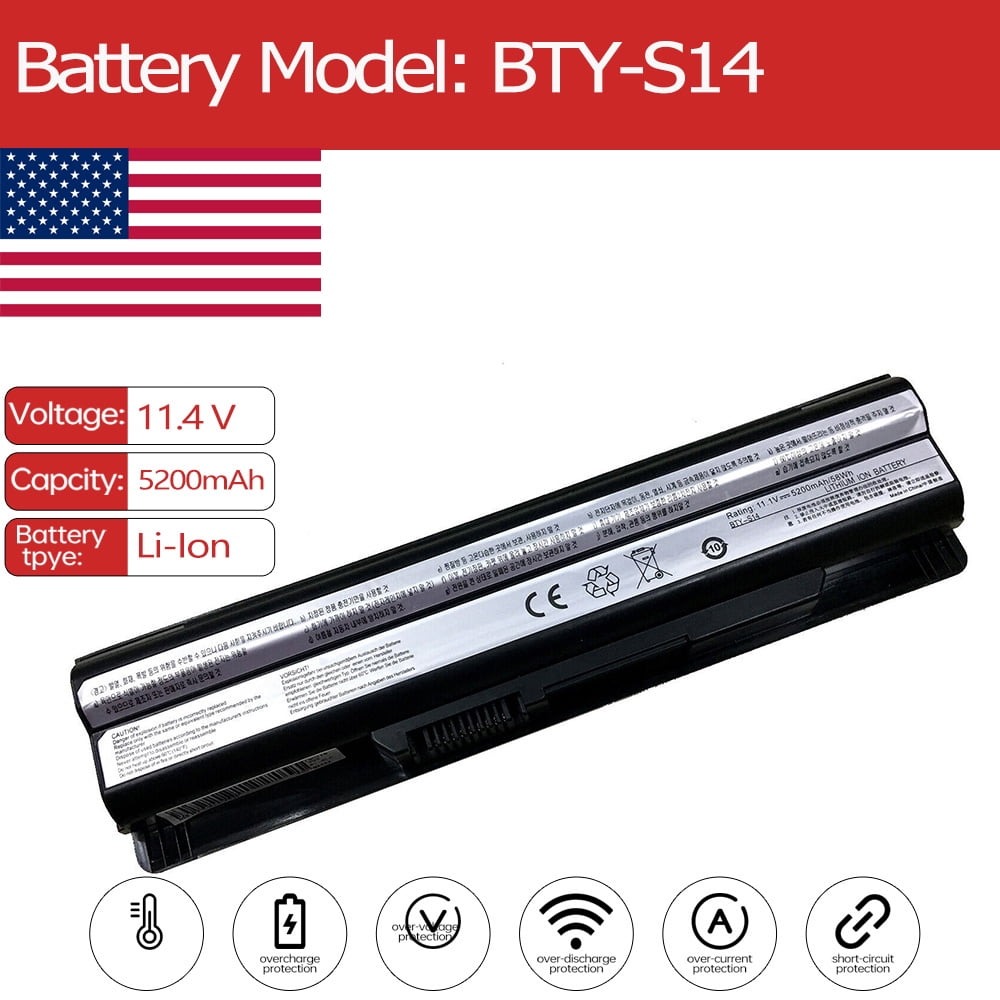 BTY-S14 Laptop Battery for Medion Akoya Mini MD97411 MD97107 E1311 ...