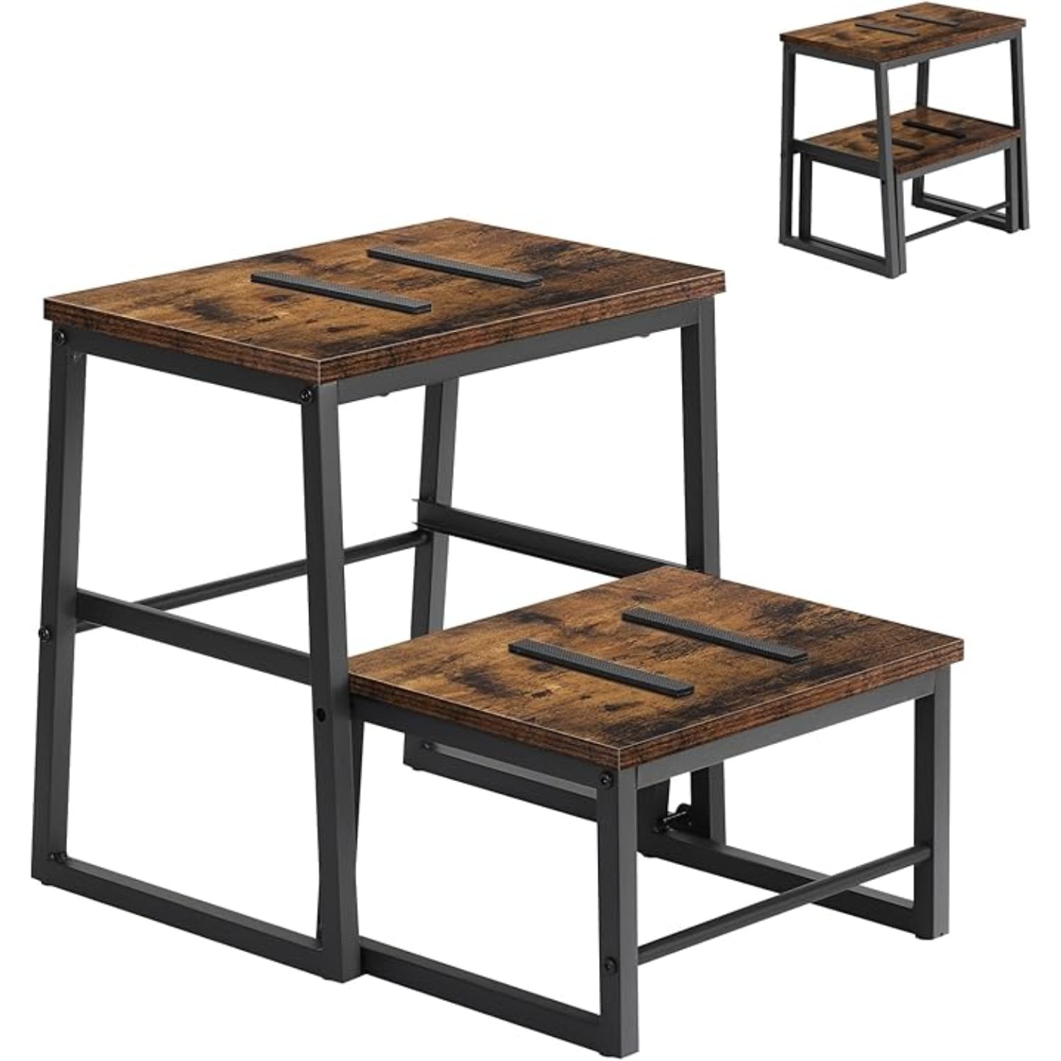 BTY2 Step Stools for Adults & Kids, Heavy Duty 2-in-1 Stepping Stools ...