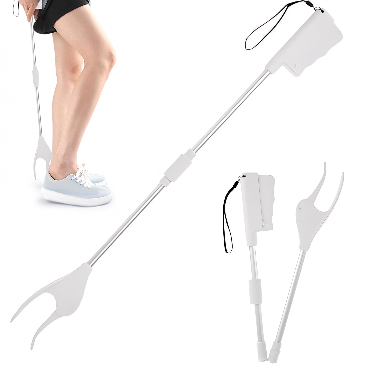 BTideas Shoe Horn Long Handle Clamps, 26.85"Metal Shoe Horn Clips For ...