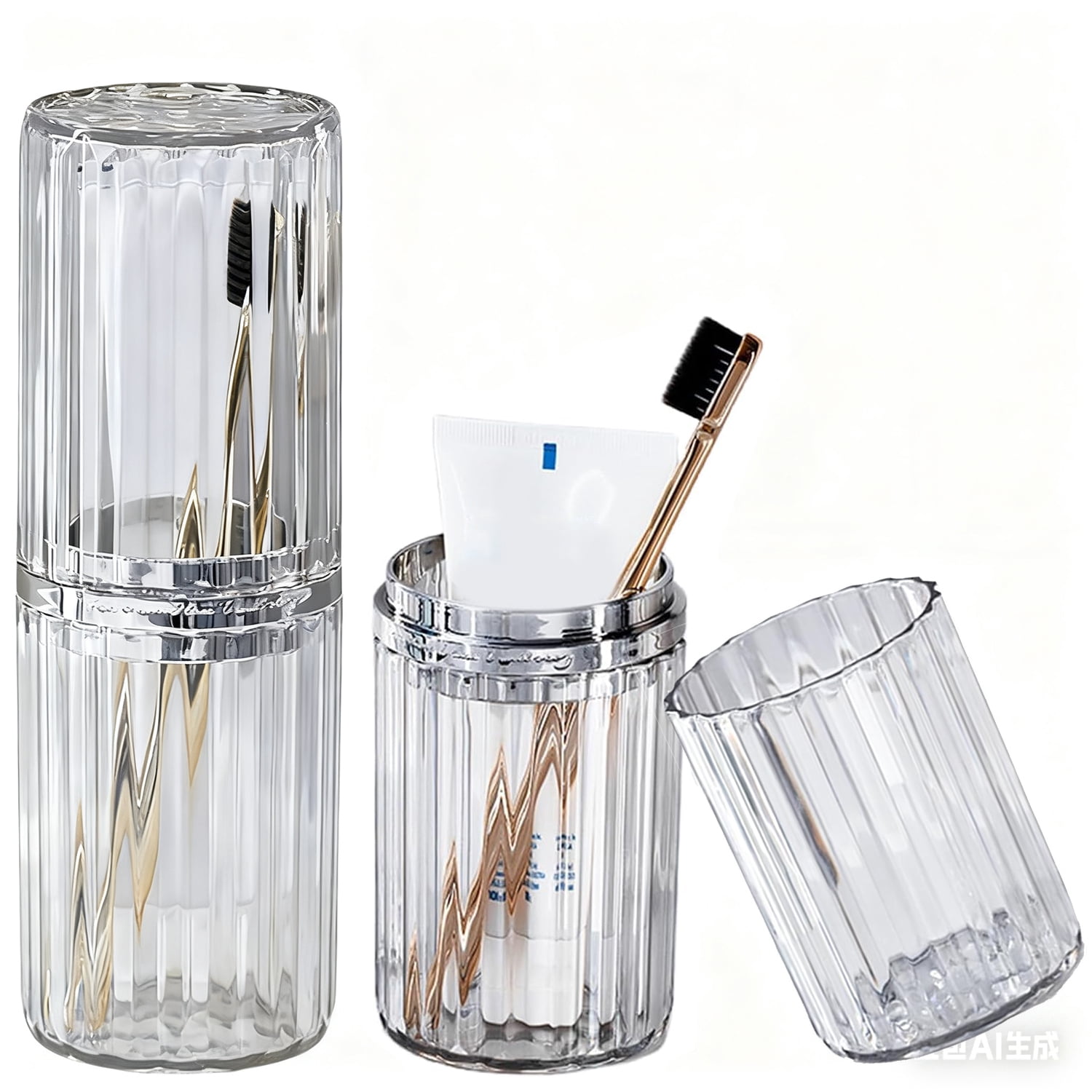BTideas Toothbrush Travel Case,Portable Travel Toothbrush Cup Holder ...