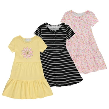 BTween Girls’ 3-Pack Romper Set – Cute & Comfy Sleeveless Summer ...