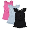 BTween Girls' Jumpsuits & Rompers Sleeveless Flutter Sleeve Overall ...