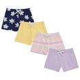 BTween 4-Pack Girls Shorts - Cotton French Terry Shorts for Girls ...