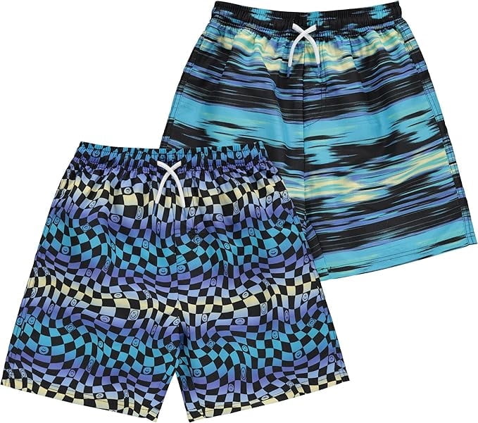 BTween Boys 2 PK_Swim TRUNKSWAVE 6 - Walmart.com