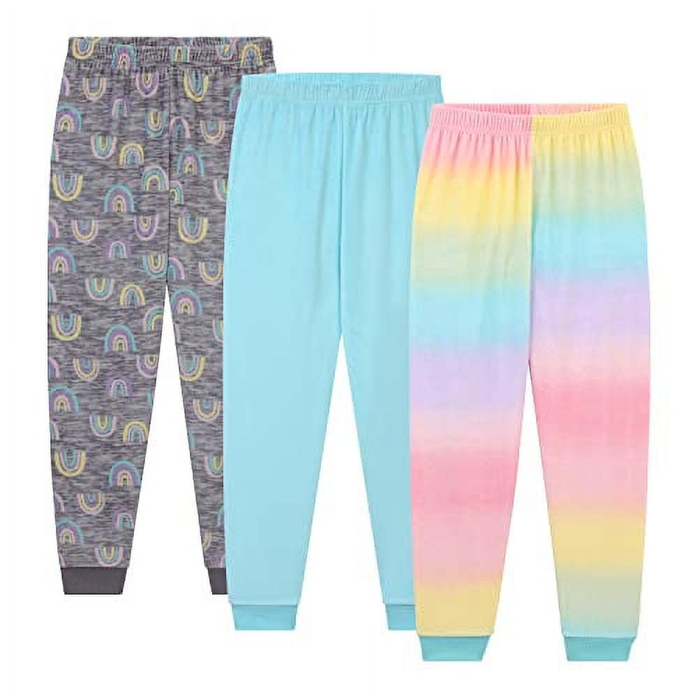 BTween Girl's 3-Pack Velour Jogger Sleep Pant Set for Girls - Walmart.com