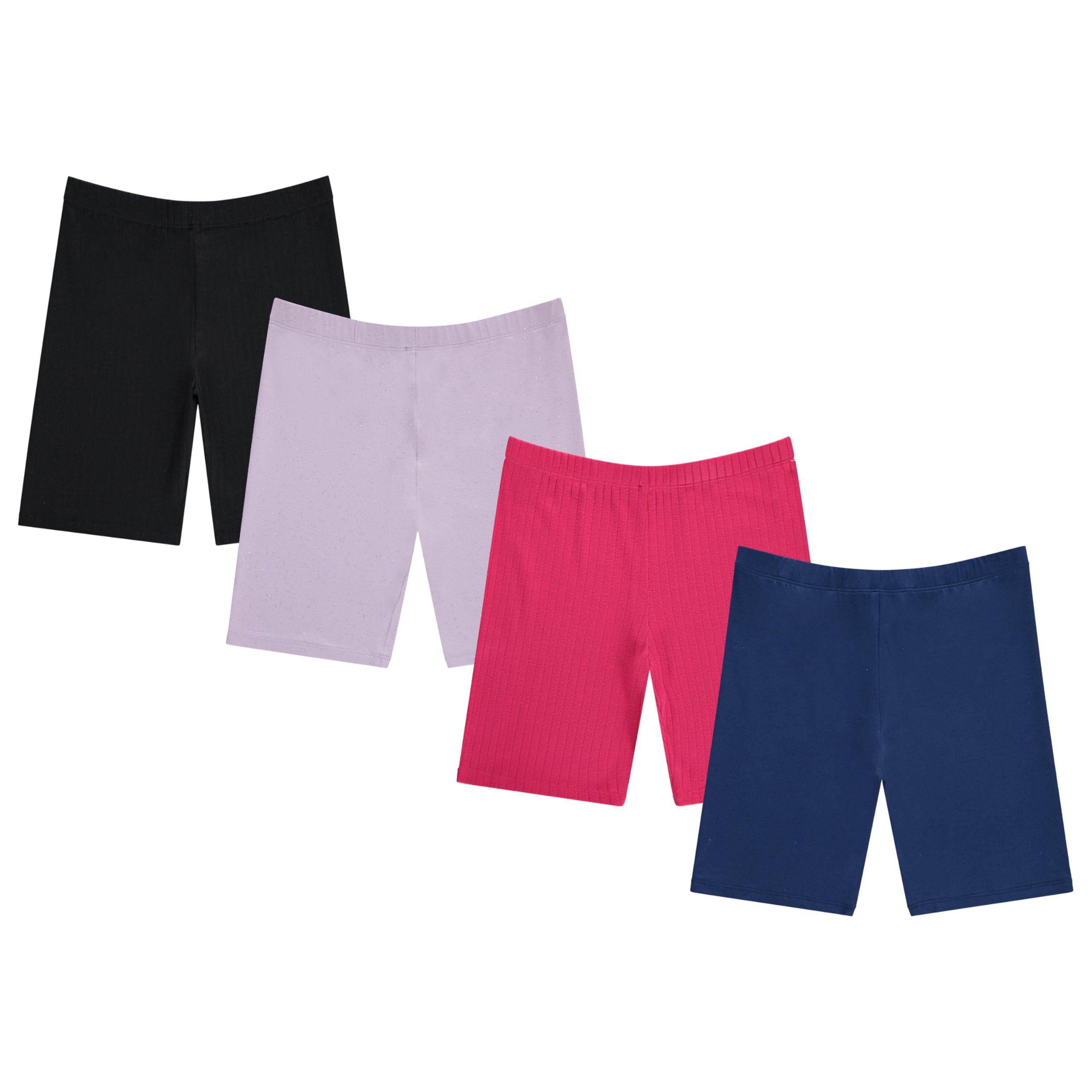 btween, Girls Biker Shorts, 4 PK, Size S, Cotton Material - Walmart.com