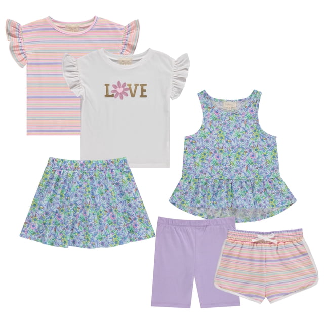 Btween Casual Summer Tops (Girl's), 6-Pack, Size 6 - Walmart.com