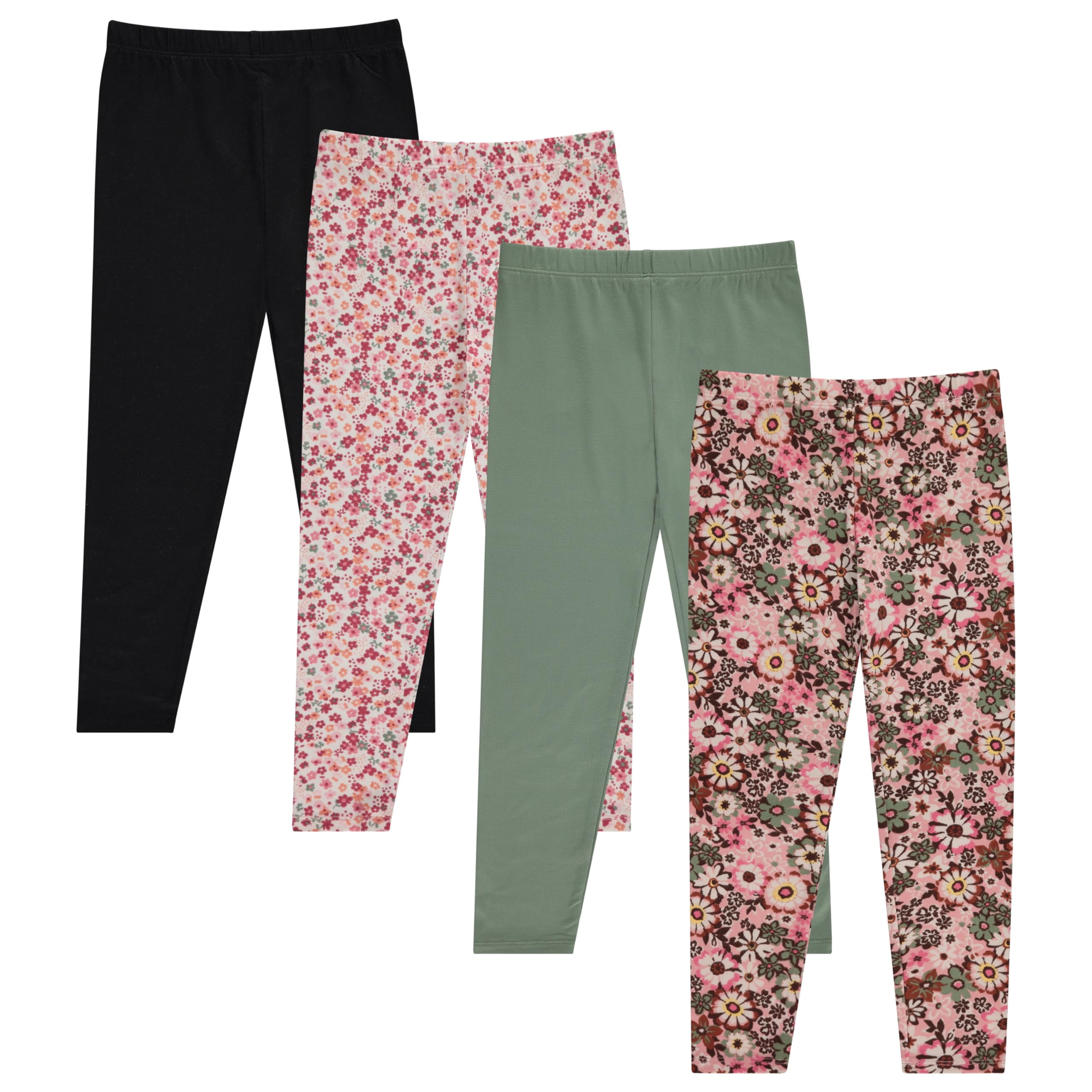 BTween Kids Girl's Fall Fashion Stretch Leggings Comfortable Bottoms ...