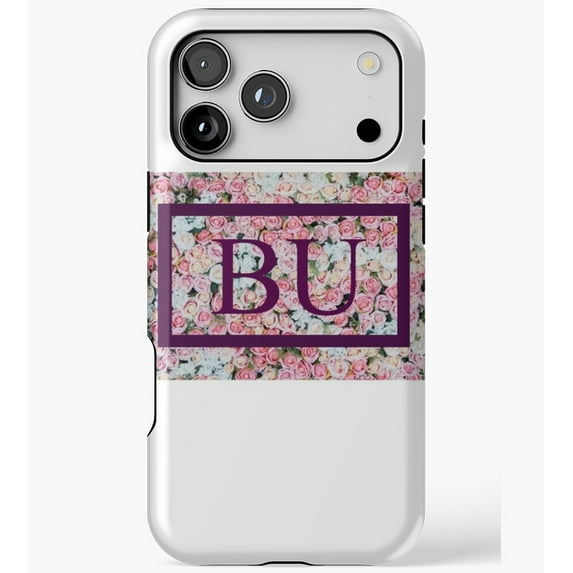 BU Logo Flowers, Boston University Floral Graphic Art H2552 Phone Case ...