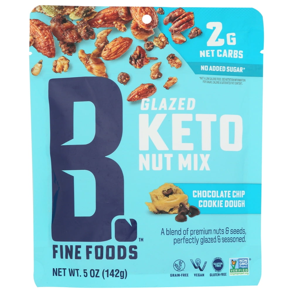 BUBBAS FINE FOO - Chocolate Chip Cookie Dough Glazed Keto Nut Mix 5OZ ...