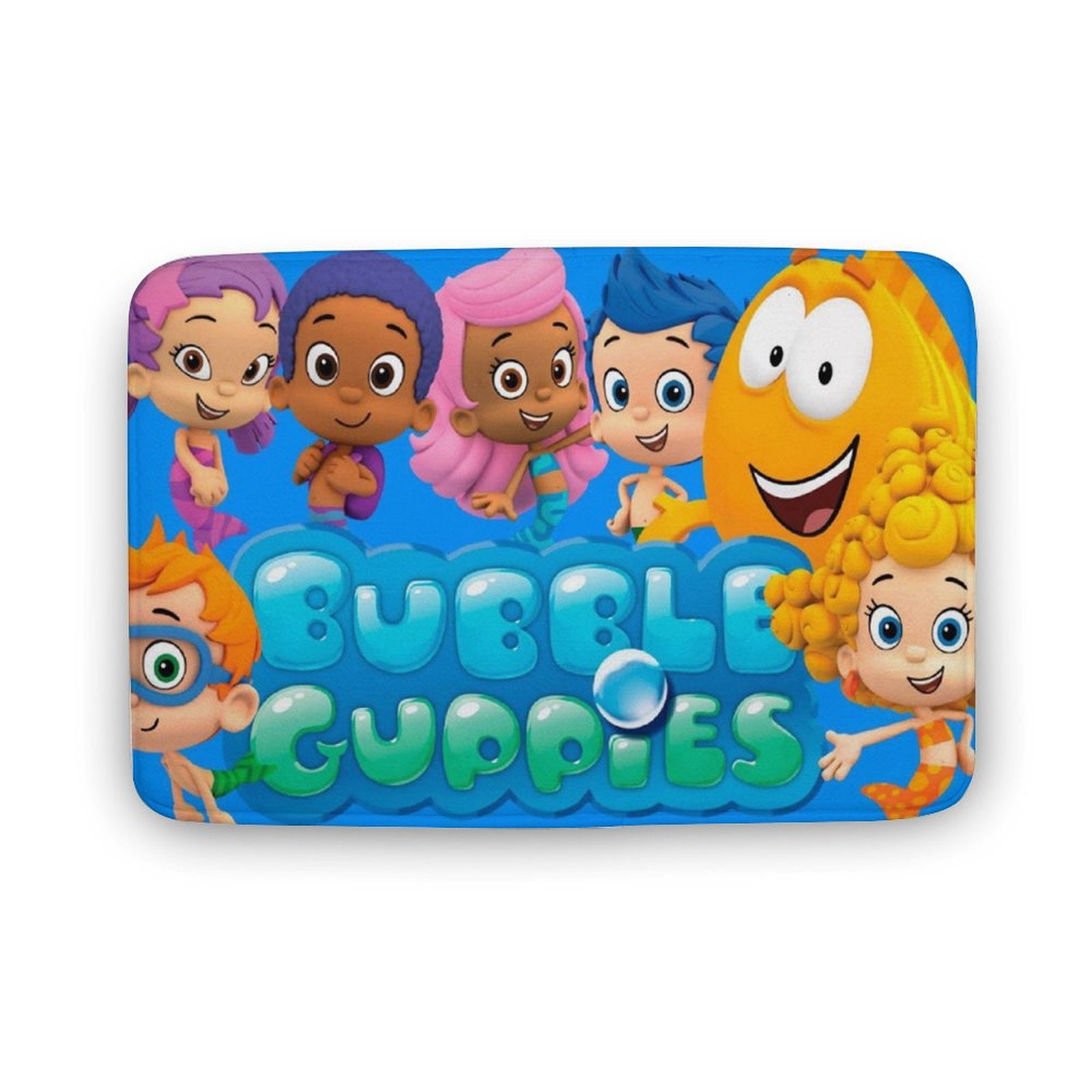 BUBBLE GUPPIES Bathroom Rugs, Soft Absorbent Bath Mats, Quick Dry Bath ...