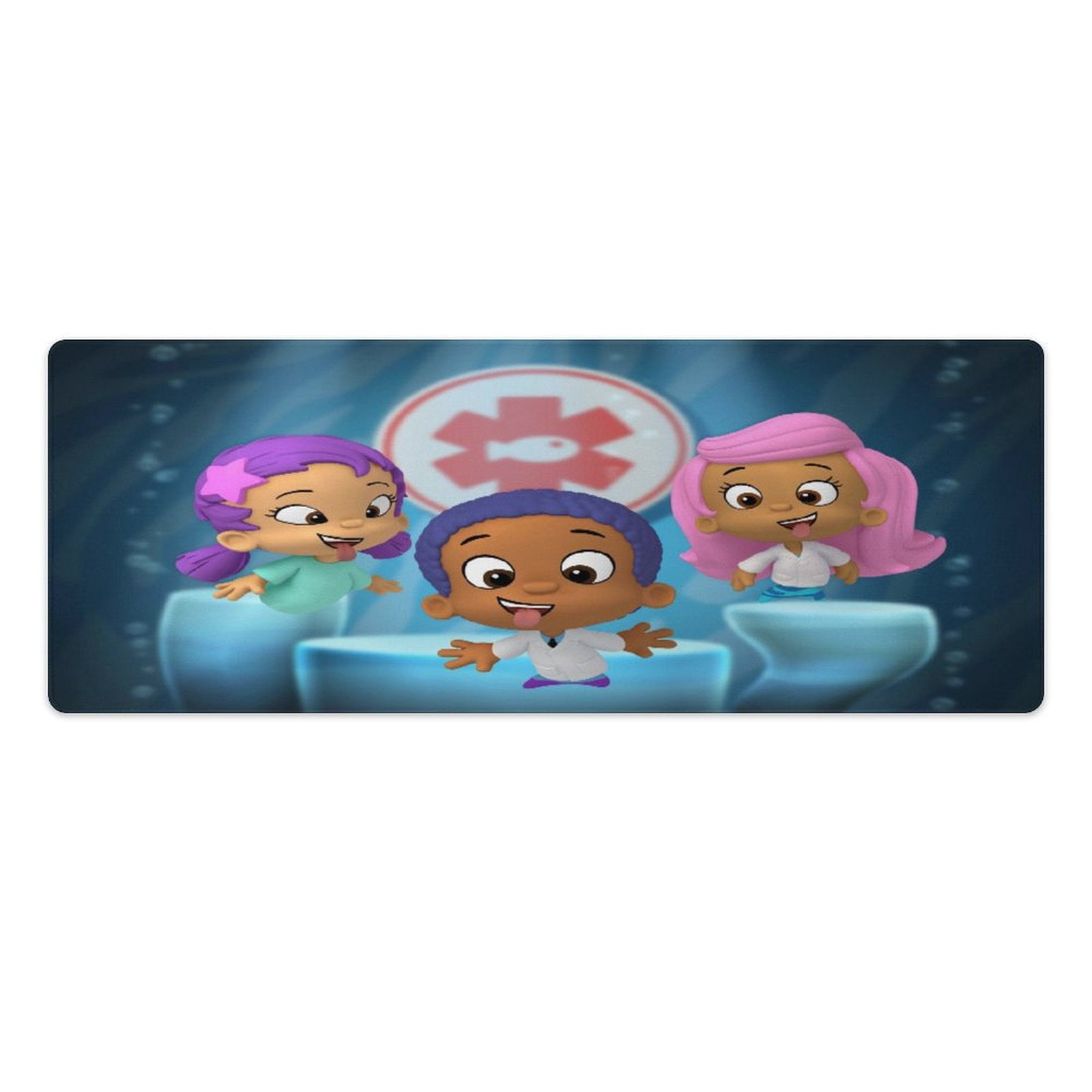 BUBBLE GUPPIES Desk Mat, Large Mouse Pad Extended Gaming Mouse Pad Mat ...