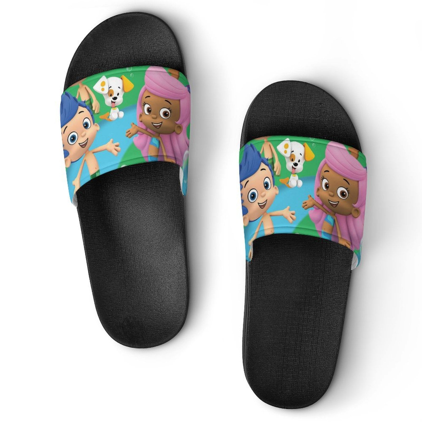 BUBBLE GUPPIES Home Slippers Slide Sandals, Casual Pool Slide Outdoor ...