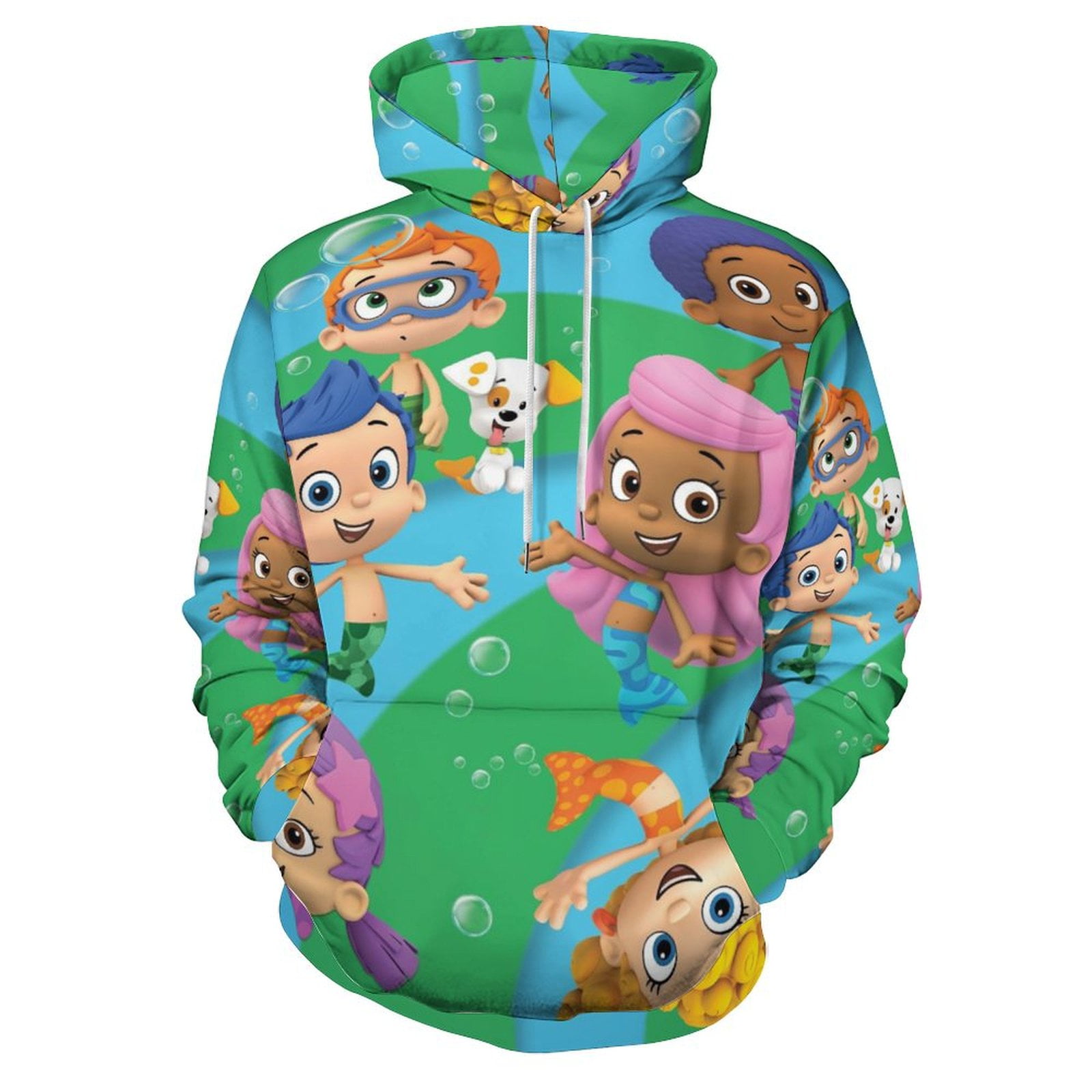 BUBBLE GUPPIES Hoodie 3D Print Pullover Hooded Long Sleeve Sweatshirts ...
