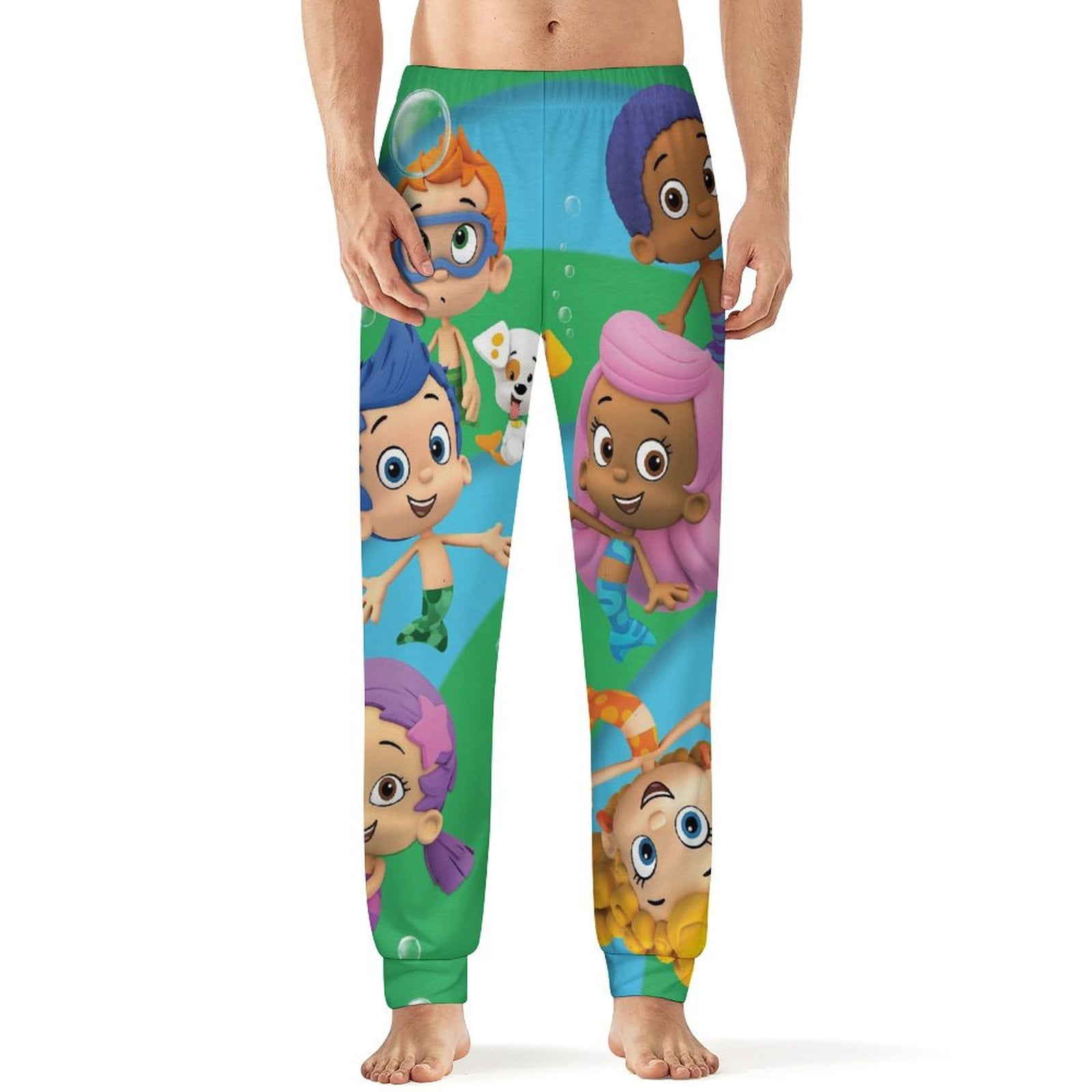 BUBBLE GUPPIES Mens PJ Pajama Pants Bottoms Lounge Pants Sleepwear PJs ...
