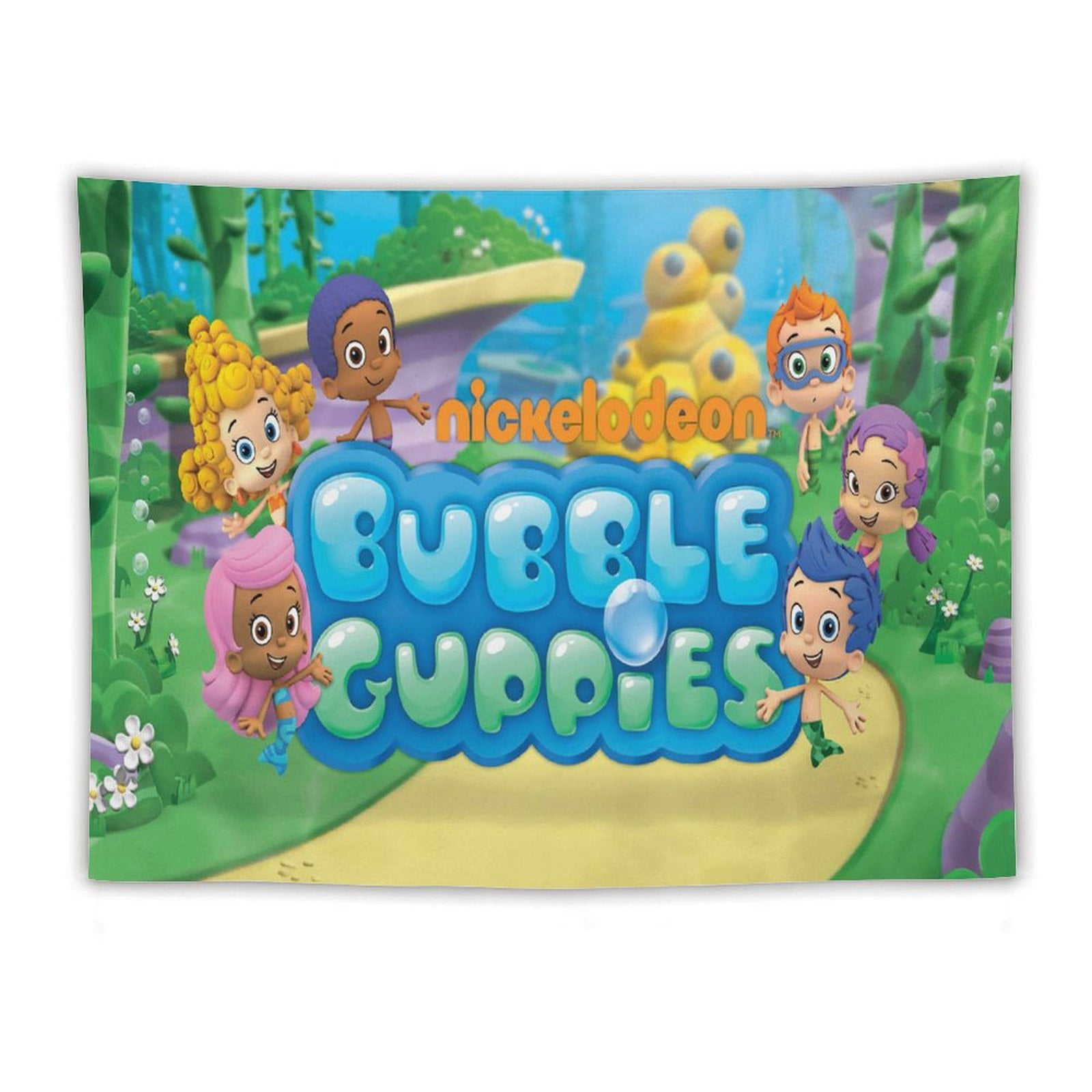 BUBBLE GUPPIES Tapestry Anime Poster Wall Hanging Art Decor For Living ...