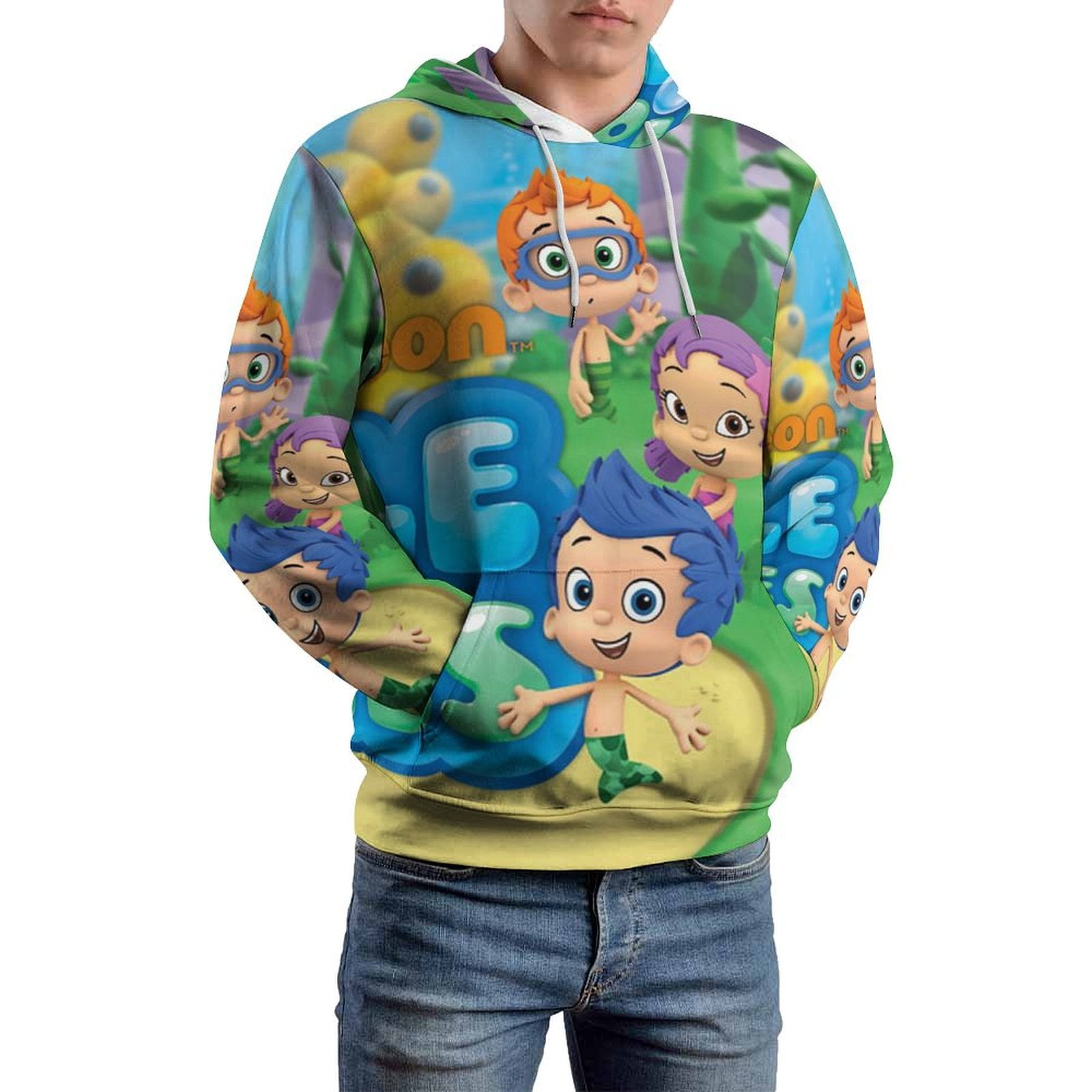 BUBBLE GUPPIES Unisex Hoodies 3D Print Pullover Hooded Sweatshirt ...