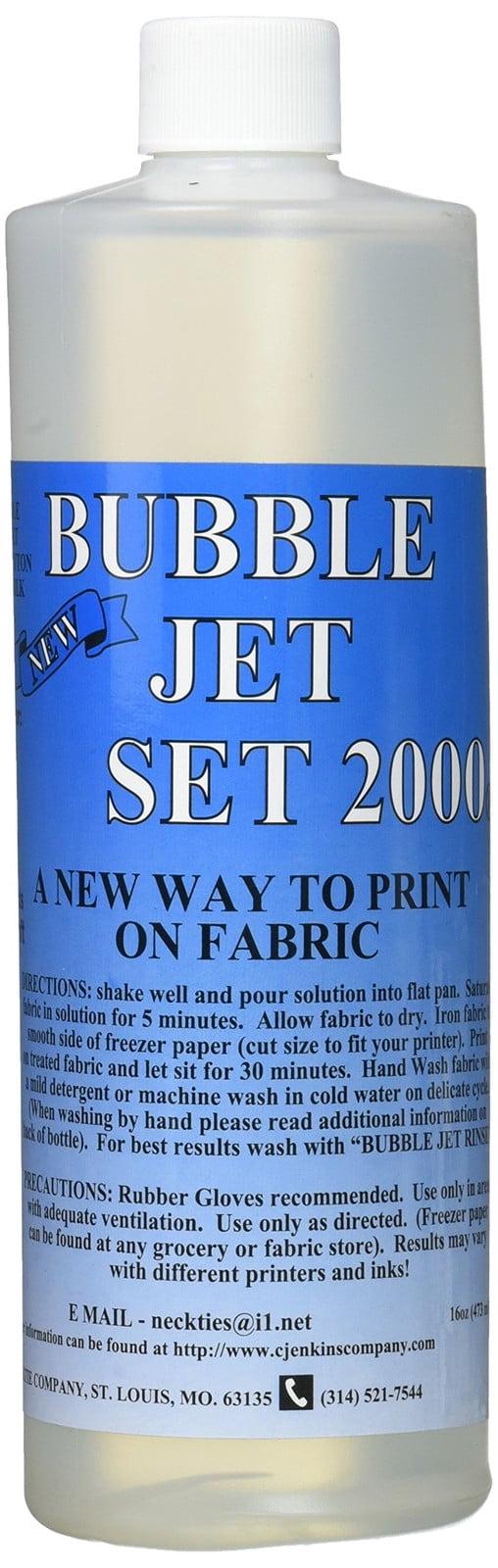 BUBBLE_MAKER Bubble Jet Set 2000 16oz for Printing Fabric with Inkjet ...