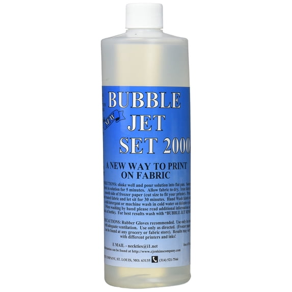 BUBBLE_MAKER Bubble Jet Set 2000 16oz for Printing Fabric with Inkjet ...