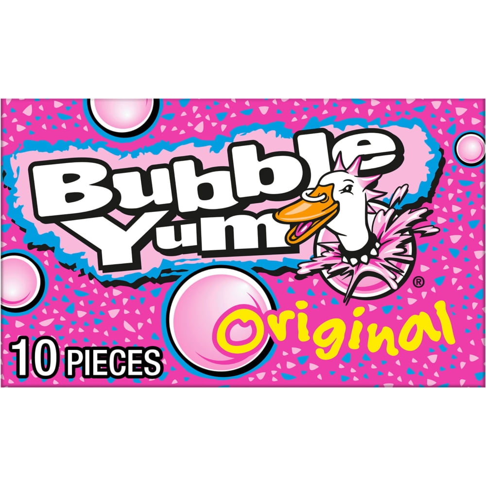 BUBBLE YUM Original Chewy Bubble Gum Pack - Walmart.com
