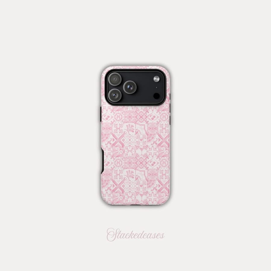 BUBBLEGUM PRECIOUS TILES Protective Phone Case for iPhone 11 12 13 14 ...