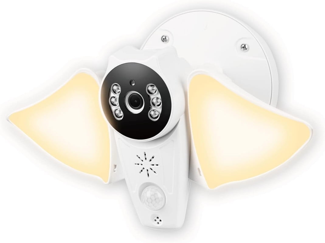 BUBO 1080P WiFi Outdoor Floodlight Camera with Motion Sensor, Color ...