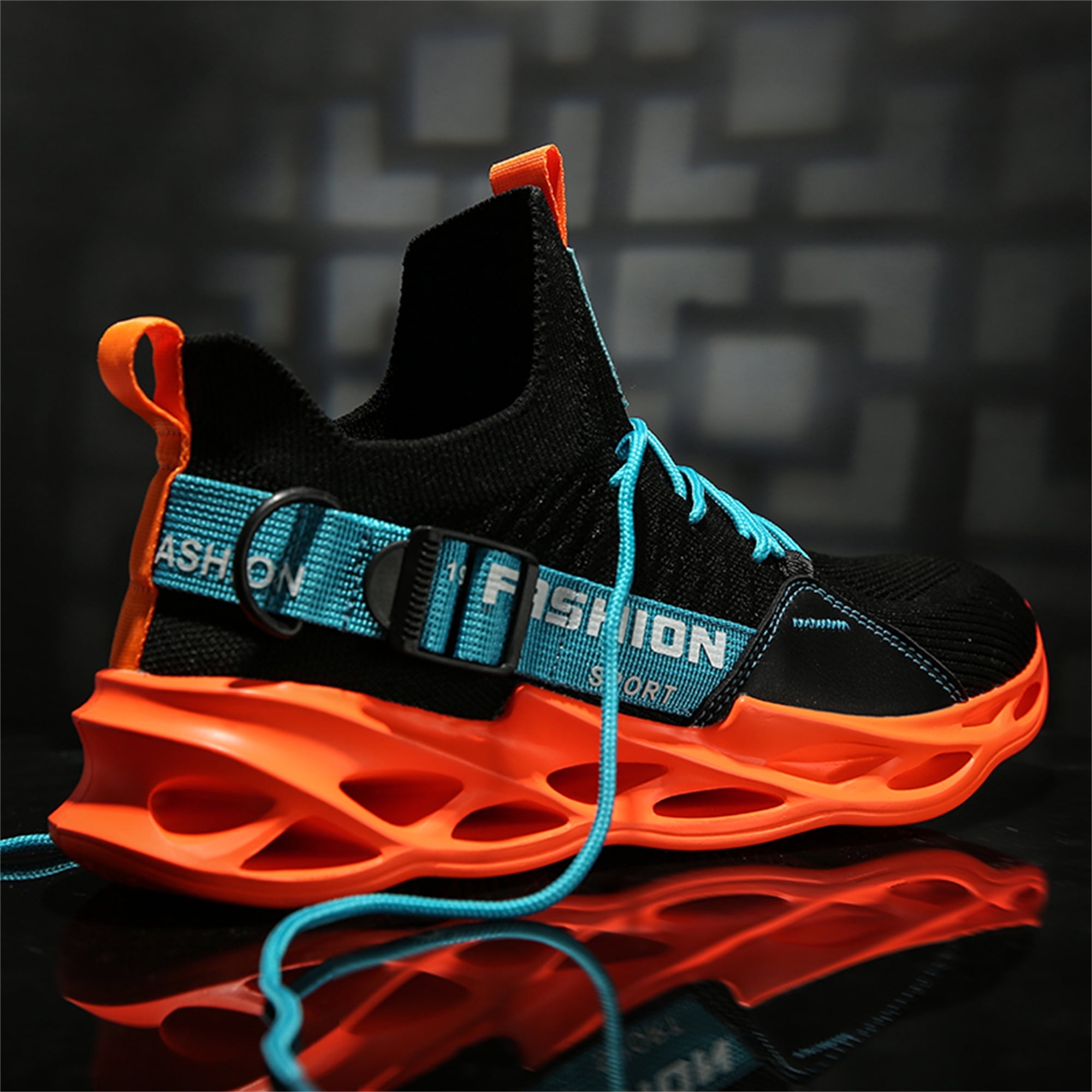 BUBUDENG Men's Athletic Runners, Non-Slip Blade, Lightweight Walking ...