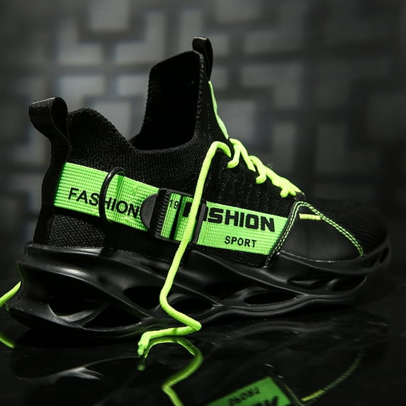 BUBUDENG Men's Athletic Mesh Non-Slip Running Shoes - Lightweight Gym ...