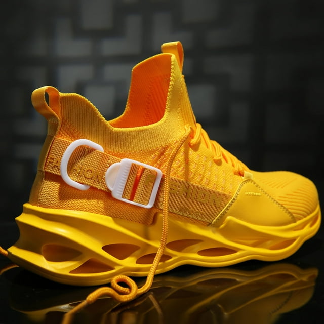 BUBUDENG Men Athletic Mesh Shoes Non Slip Blade Running Gym Sneakers ...