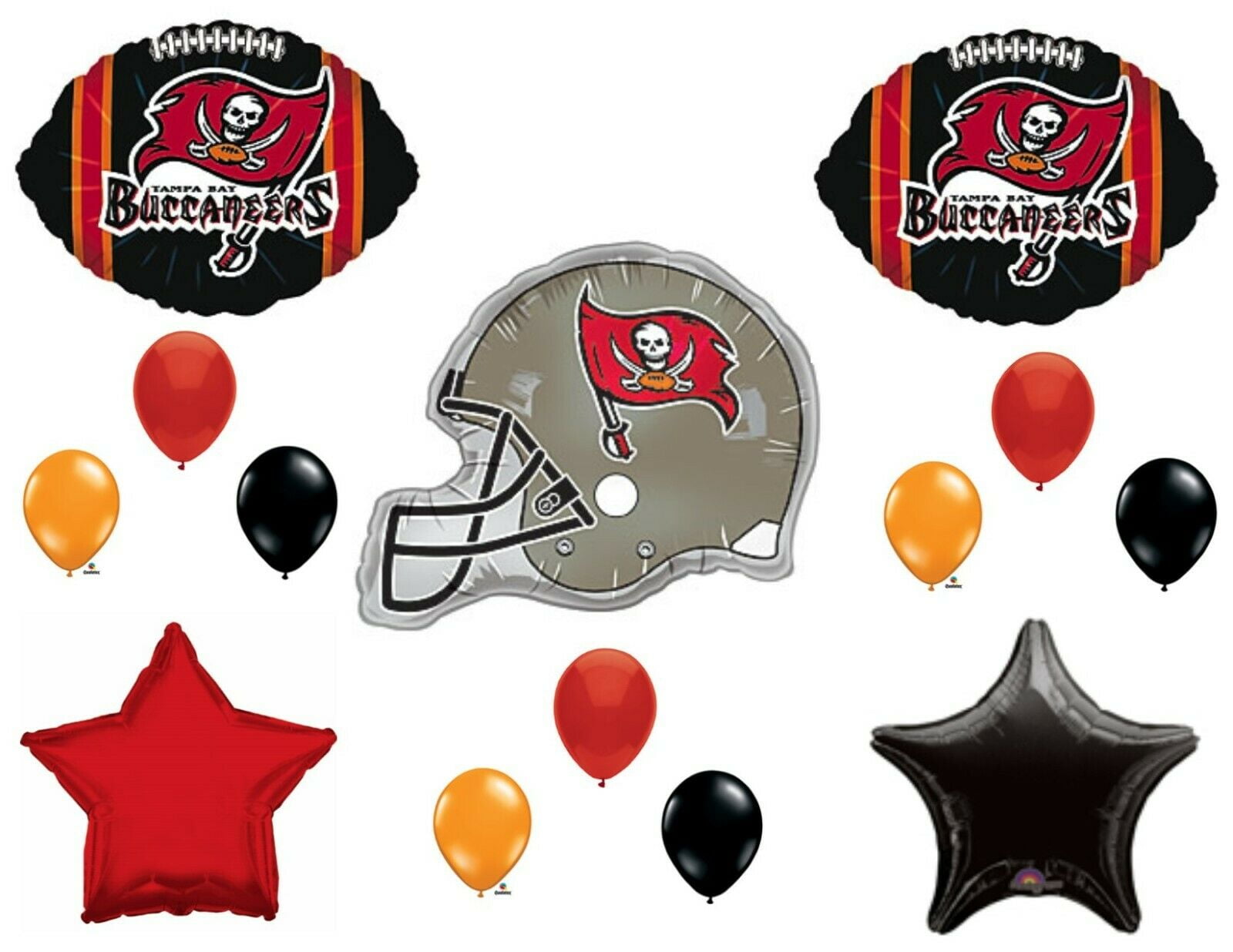 BUCCANEERS Football 14 PIECES! Birthday Party Balloons Decoration ...