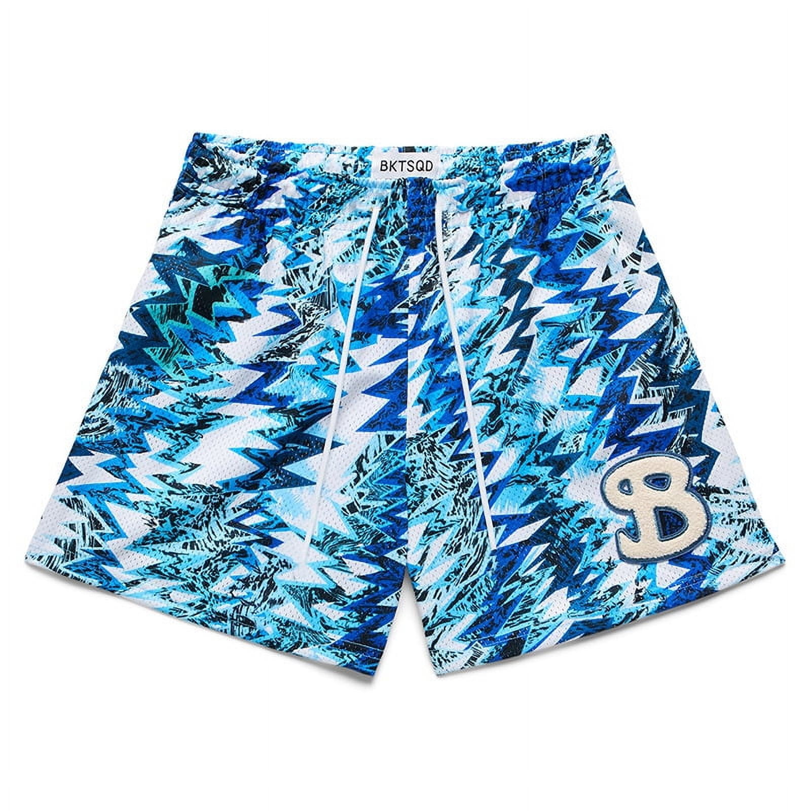 BUCKETSQUAD Signal Interruption Series Mesh Shorts Loose Large Size ...