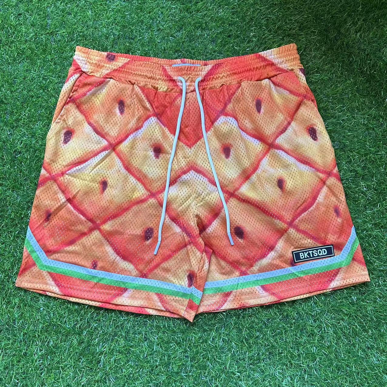 BUCKETSQUAD cartoon ocean wind mesh shorts men's summer quick-drying ...