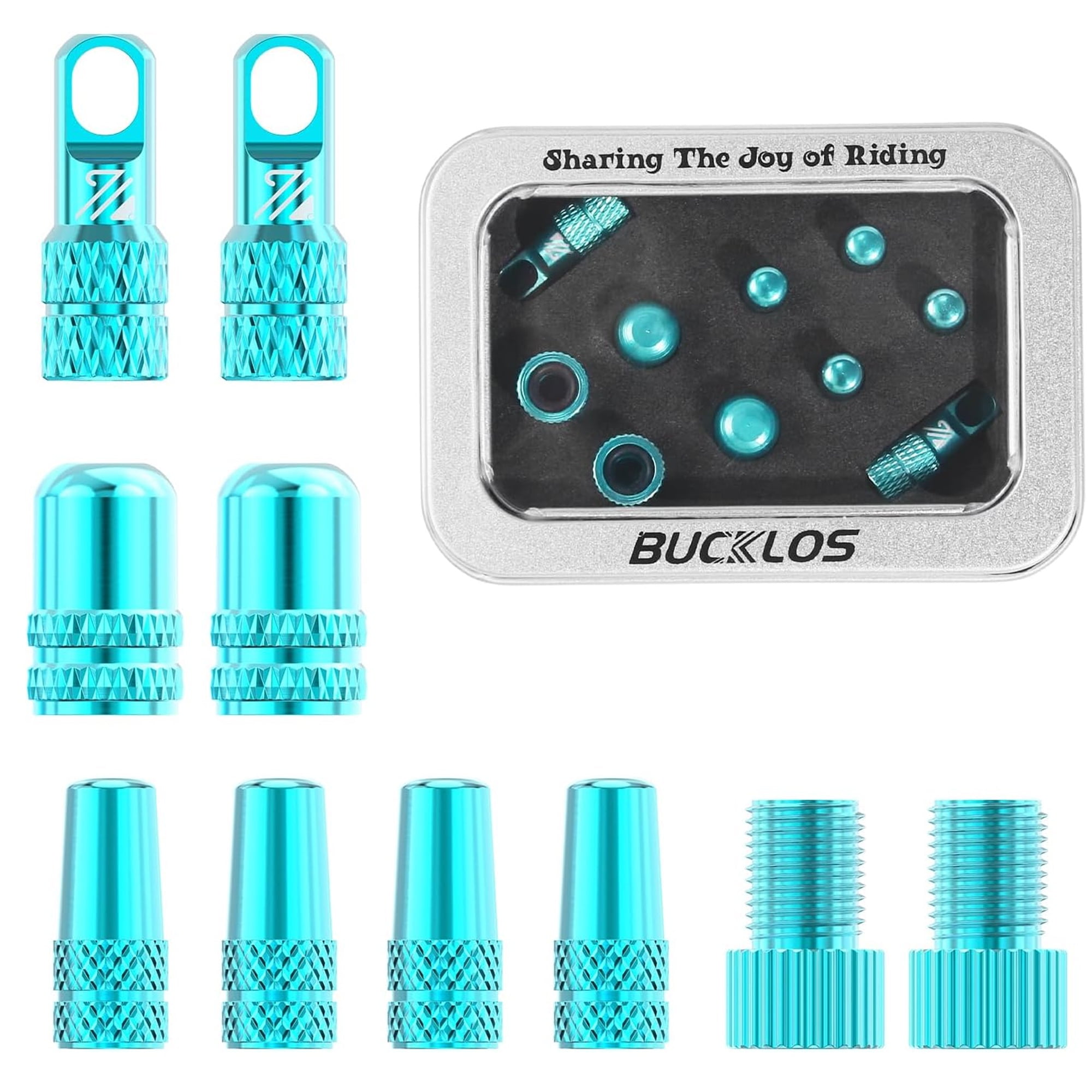 BUCKLOS 10Pcs Bike Tire Valve Stem Cap Set, Including Presta and ...